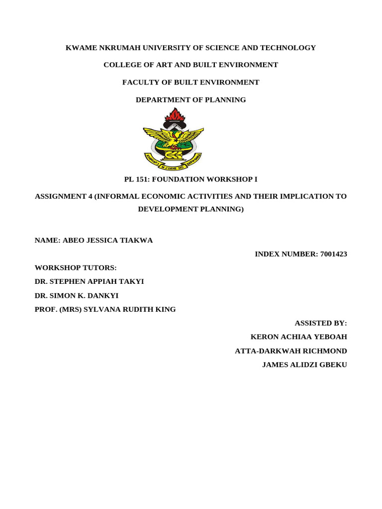 Informal Economic Activities 7001423 | PDF | Economics | Labour Economics