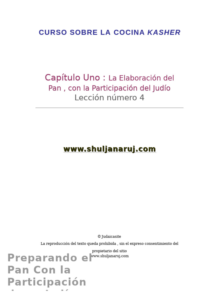 Kosher 04 | PDF | Panes | Panadería