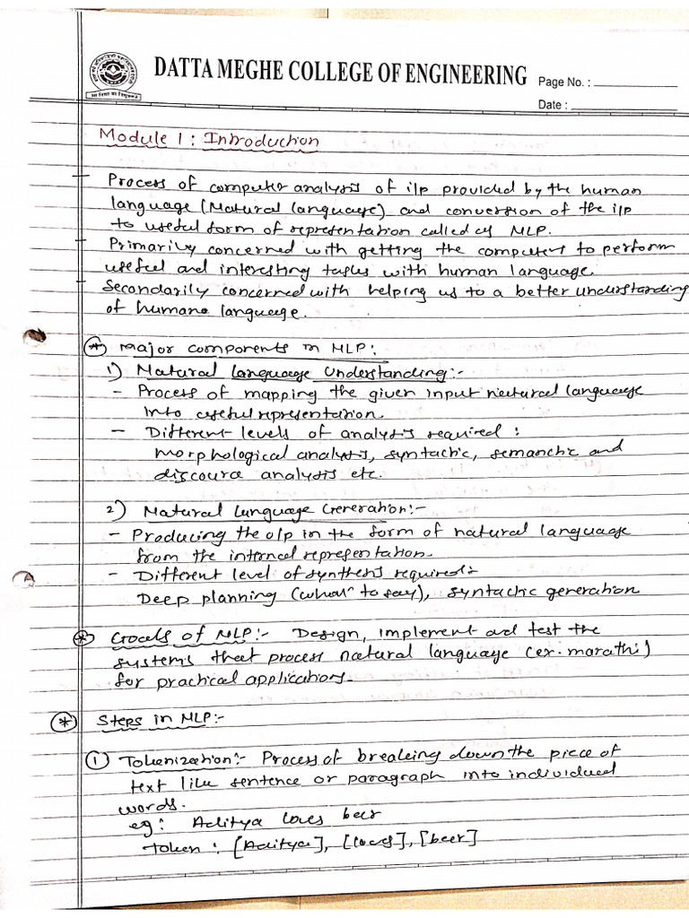 NLP Module 1 2 | PDF