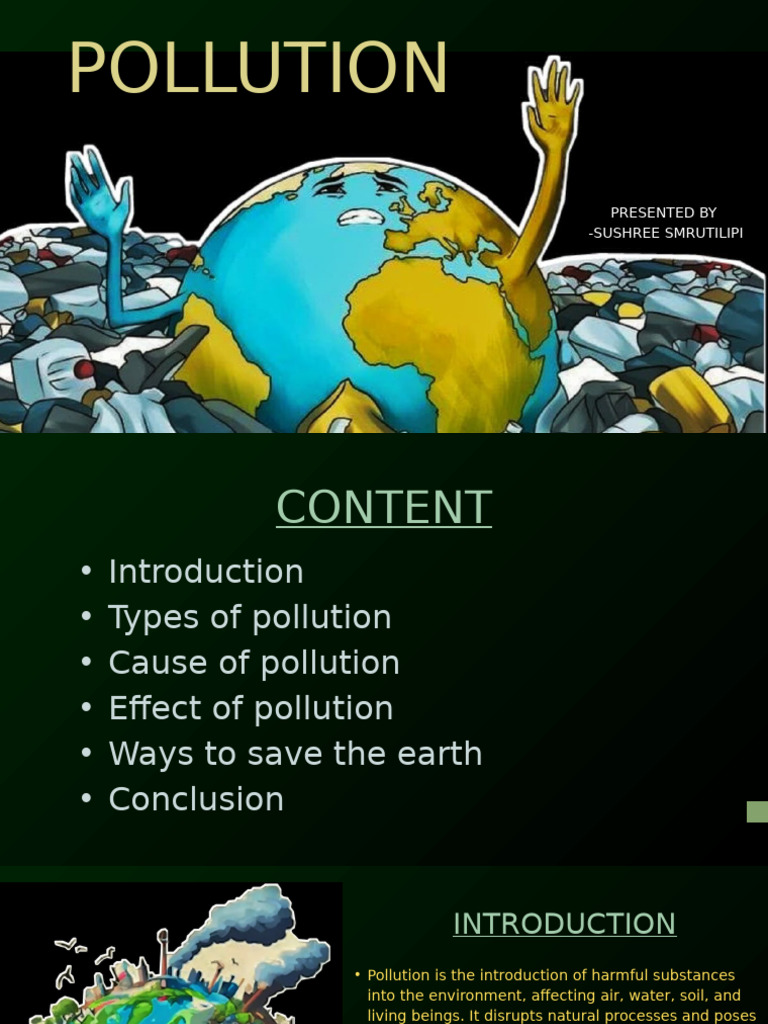 Understanding Pollution: Causes & Solutions | PDF | Pollution | Climate ...