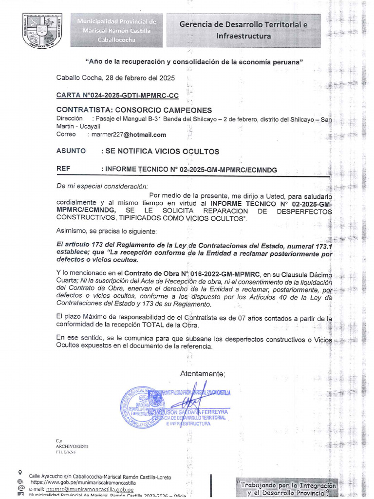 Carta #024-2025-Gdti-Mpmrc-Cc | PDF