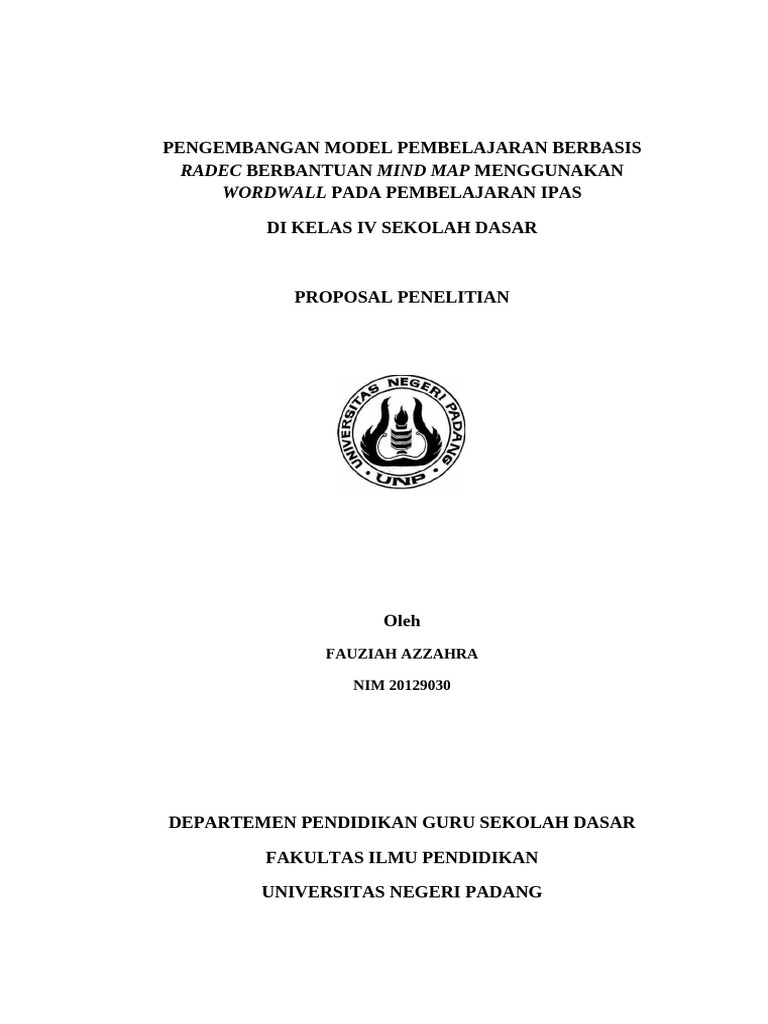 Proposal Sempro Fauziah Azzahra | PDF
