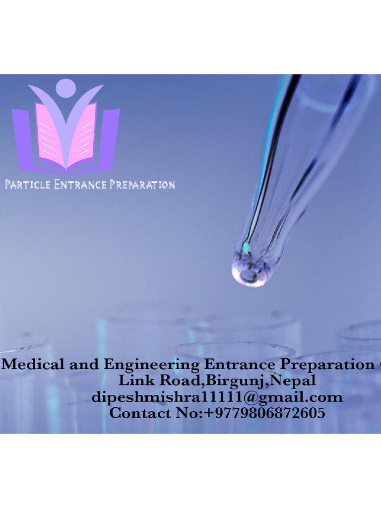 Cover Particle Entrance Preparation | PDF