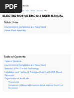 Overview of EMD 645 Diesel Engine | PDF | Turbocharger | Engines