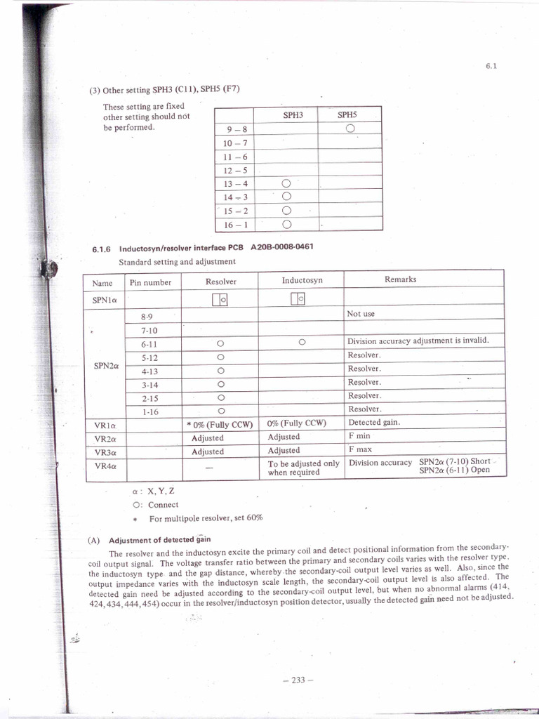 Inductosyn Adjustment | PDF