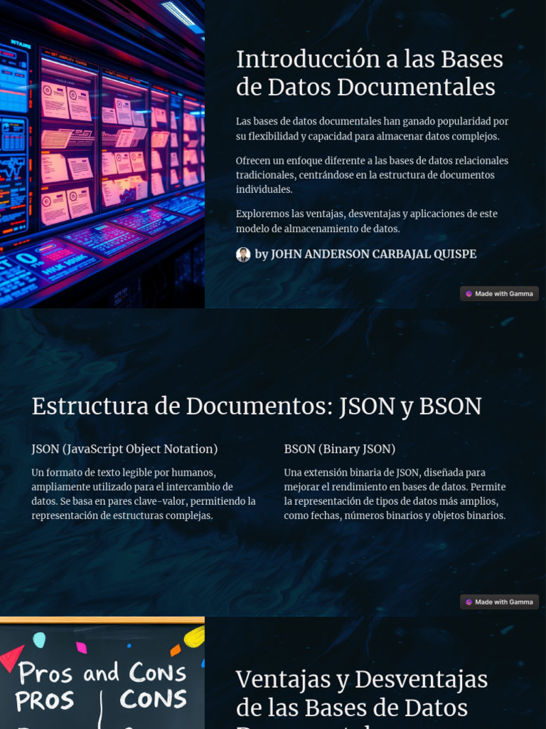 Introduccion A Las Bases de Datos Documentales | PDF | Bases de datos | Computación en la nube