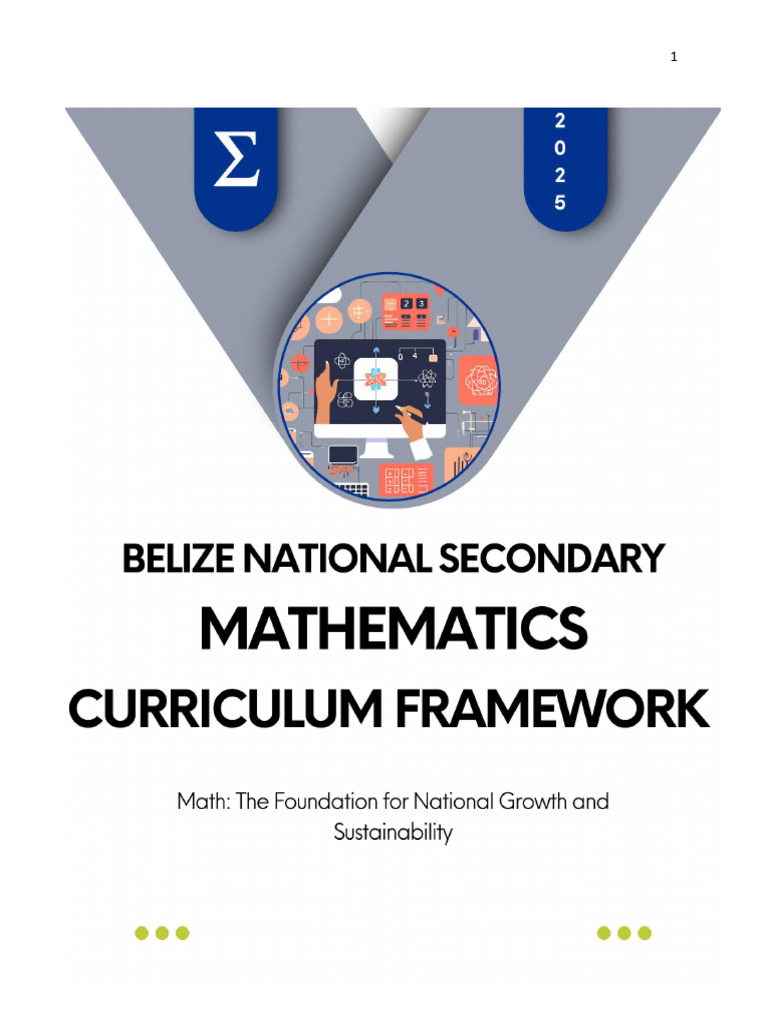 Belize Secondary Math Curriculum Framework | PDF | Area | Line (Geometry)