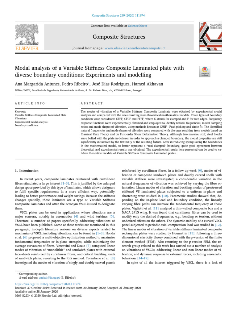 Modal Analysis of VSCL Plates | PDF | Matrix (Mathematics) | Composite ...