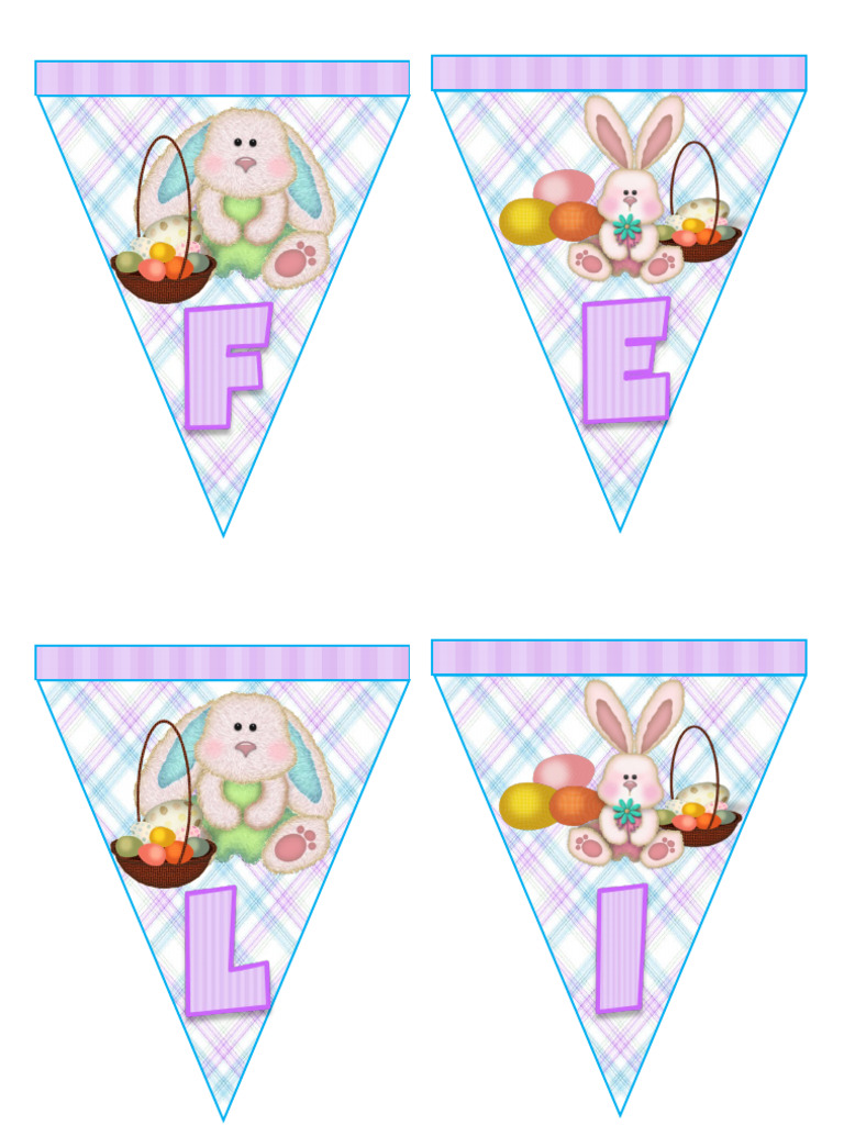 Banderines Feliz Pascua | PDF