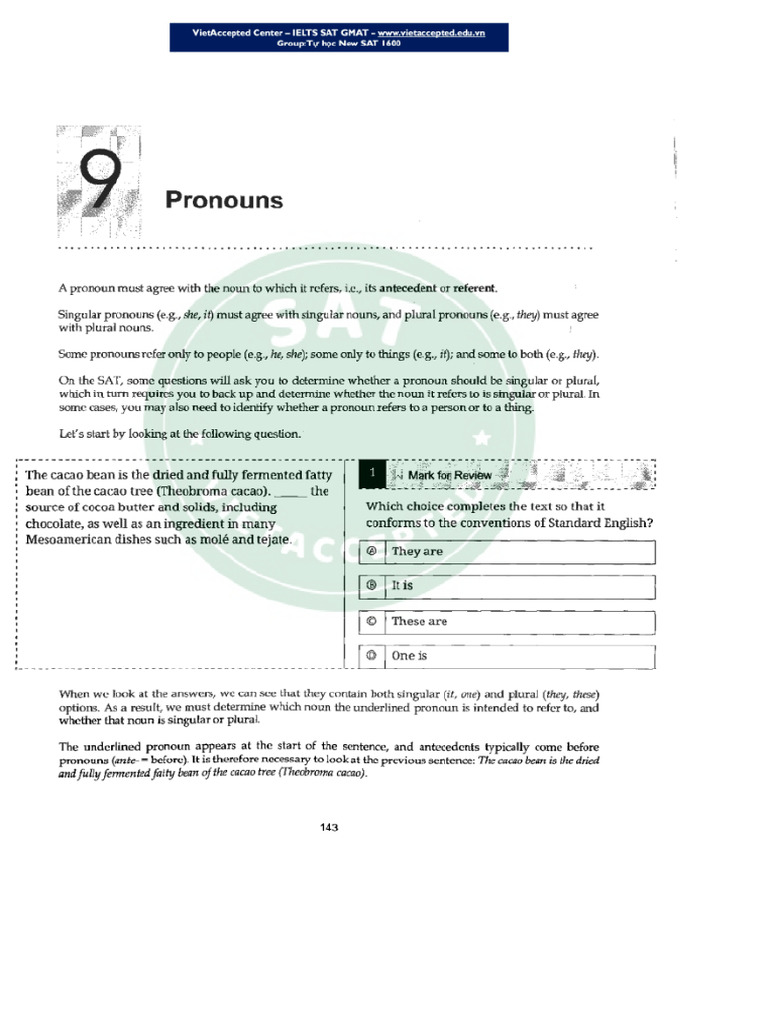 [SAT] 10.Pronoun | PDF
