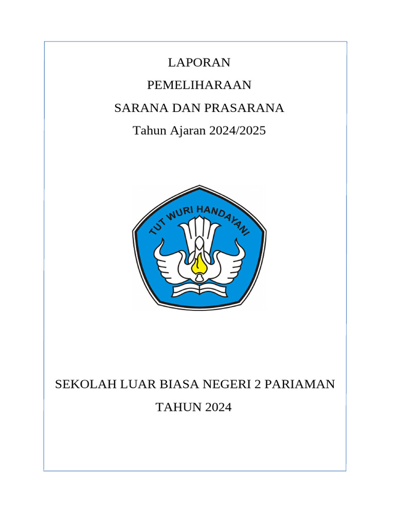 3.Laporan Pemeliharaan Sarana Dan Prasarana | PDF