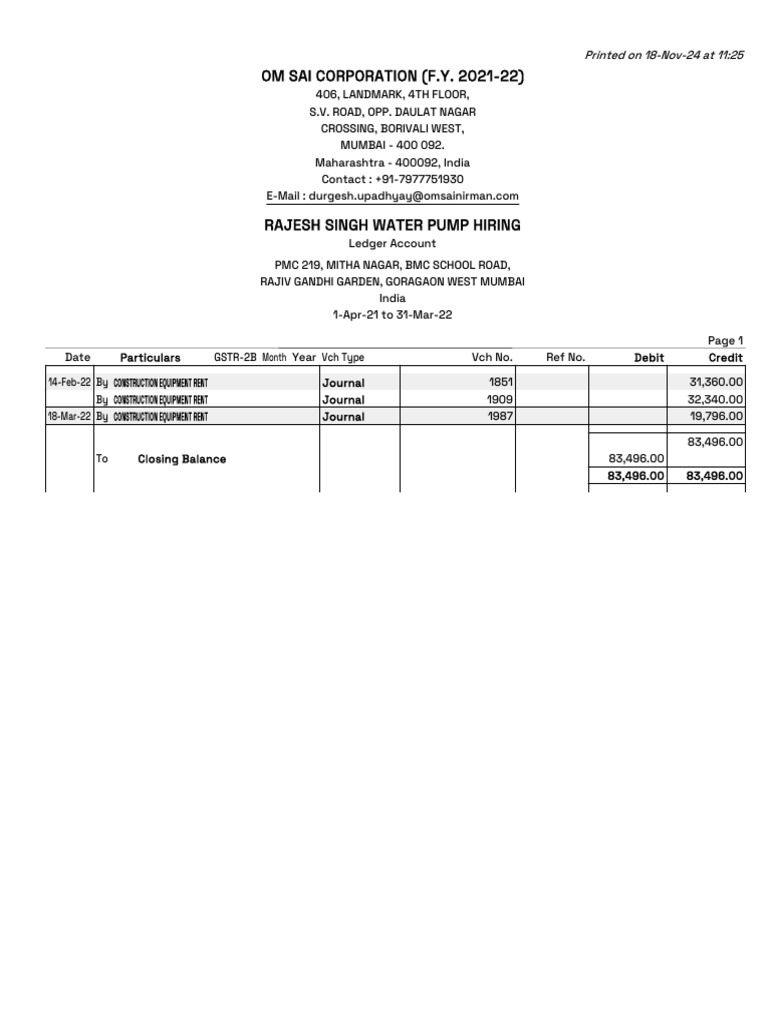 Rajesh Singh 2021-22 | PDF