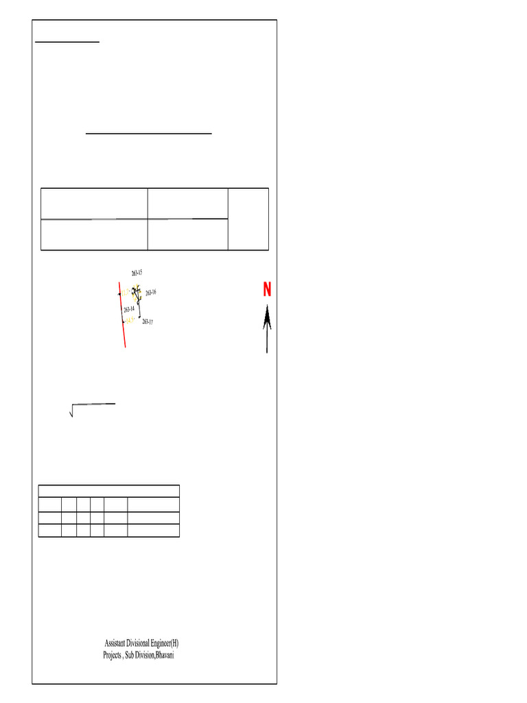 Sketch With Area Calculation Erode District: Name of Work | PDF
