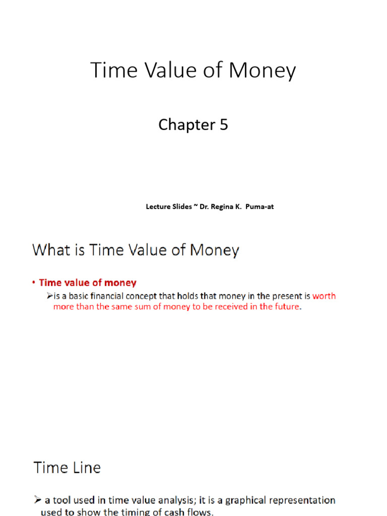 Chapter 5 - Time Value of Money | PDF