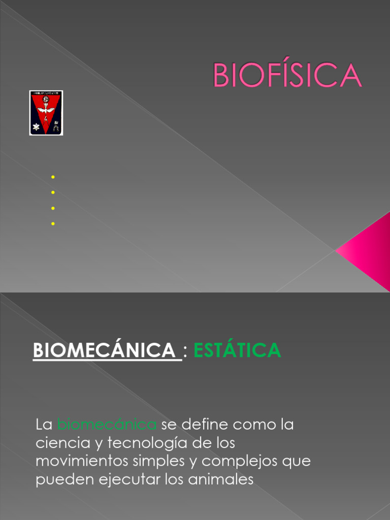 Biofisica Estatica 2021 | PDF | Palanca | Fuerza