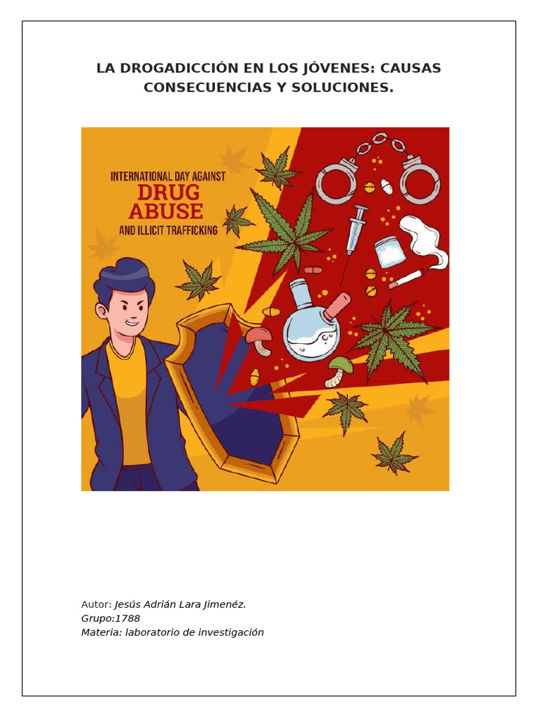 Drogadicción Juvenil: Causas y Soluciones | PDF | La dependencia de sustancias | Drogas