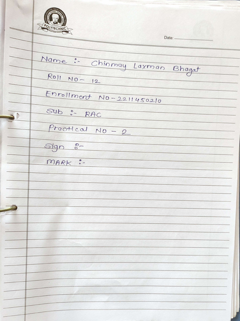 practical no 2 | PDF