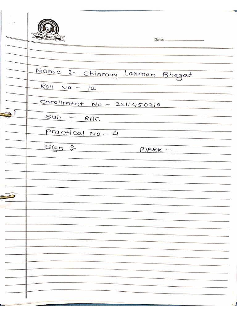 RAC Experiment 4 | PDF