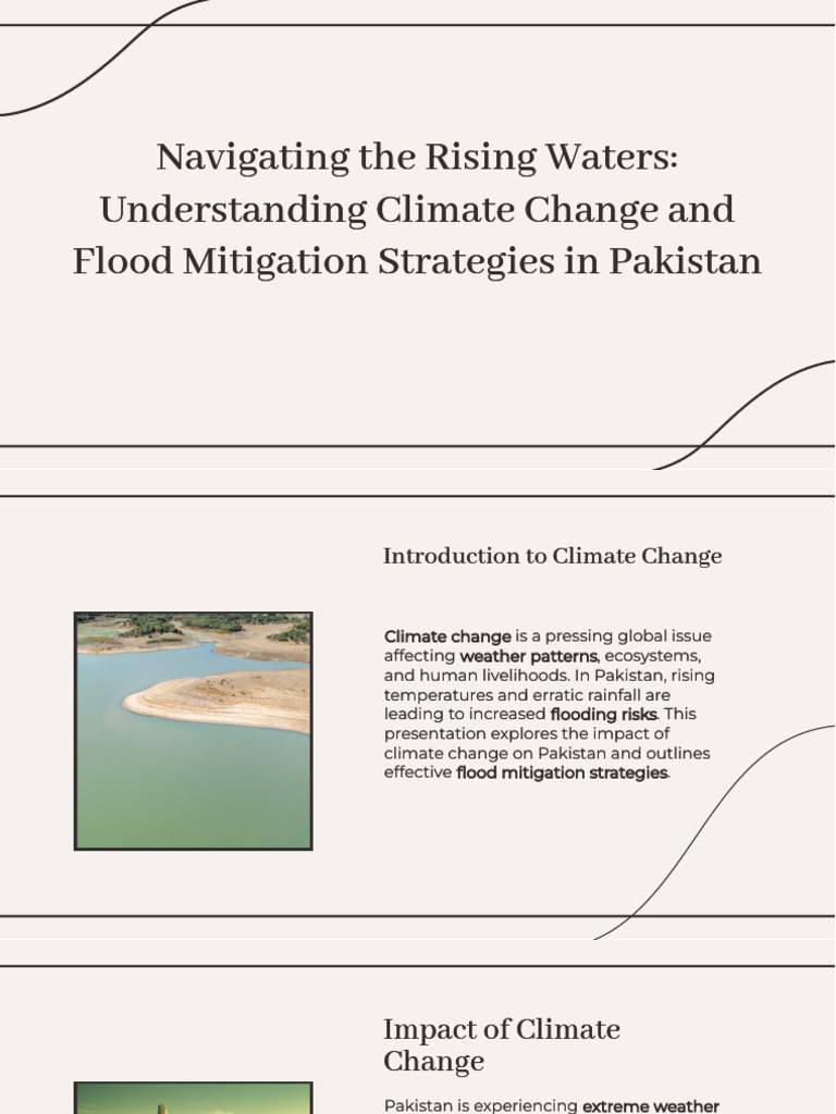 Slidesgo Navigating The Rising Waters Understanding Climate Change and ...