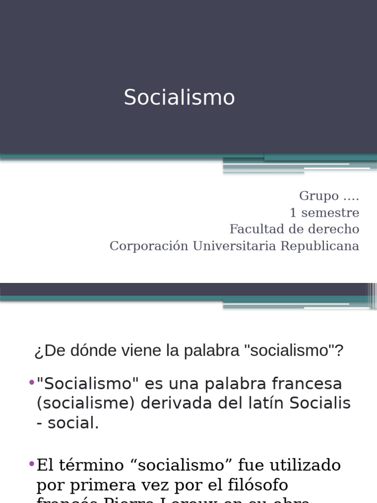 Socialismo | PDF | Socialismo | Capitalismo