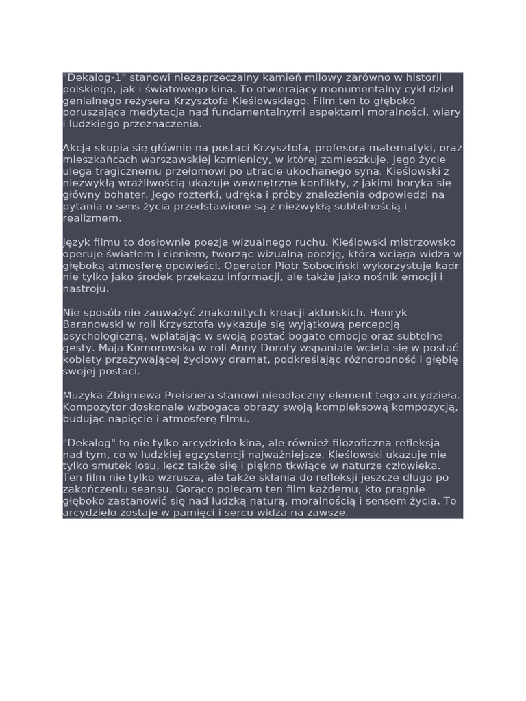 Dekalog 2 | PDF