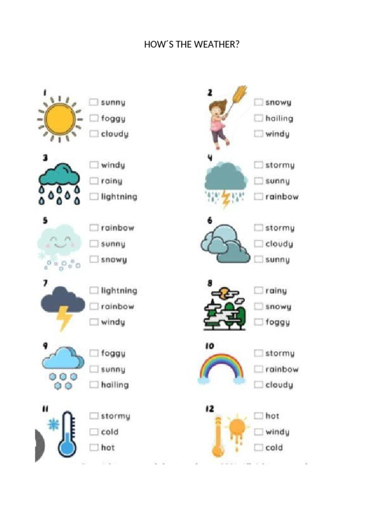 Current Weather Conditions Explained | PDF