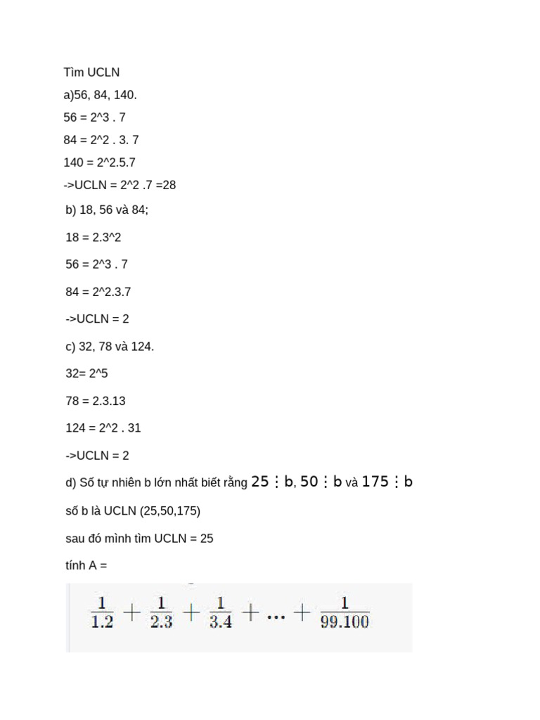 Tìm UCLN | PDF