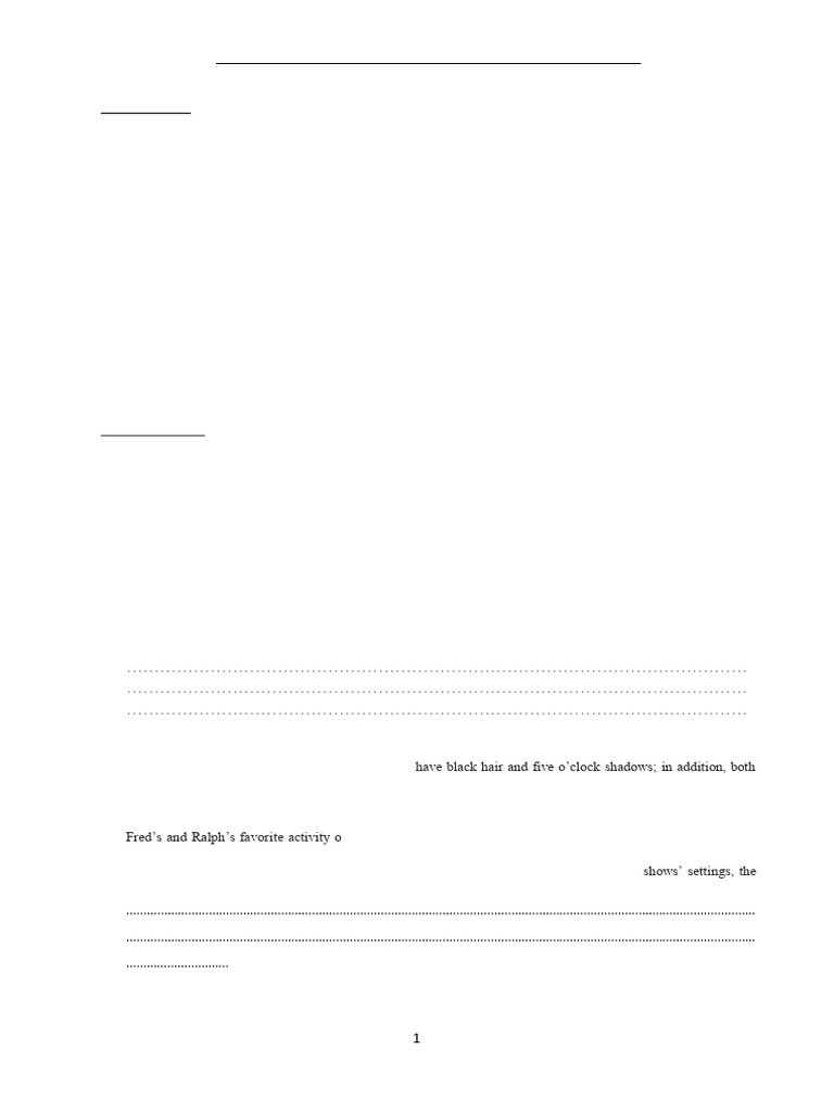 Practice Comparison and Contrast Paragraph Writing | PDF | Human ...