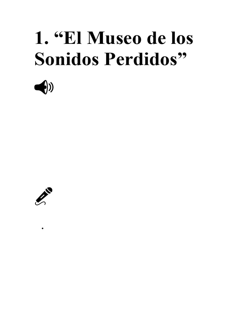 Sonidos Perdidos: Exploración Auditiva | PDF