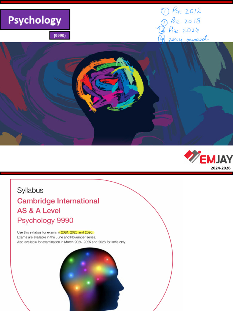 AICE Psychology 2024-2026 Core Studies | PDF | Methodology | Scientific ...