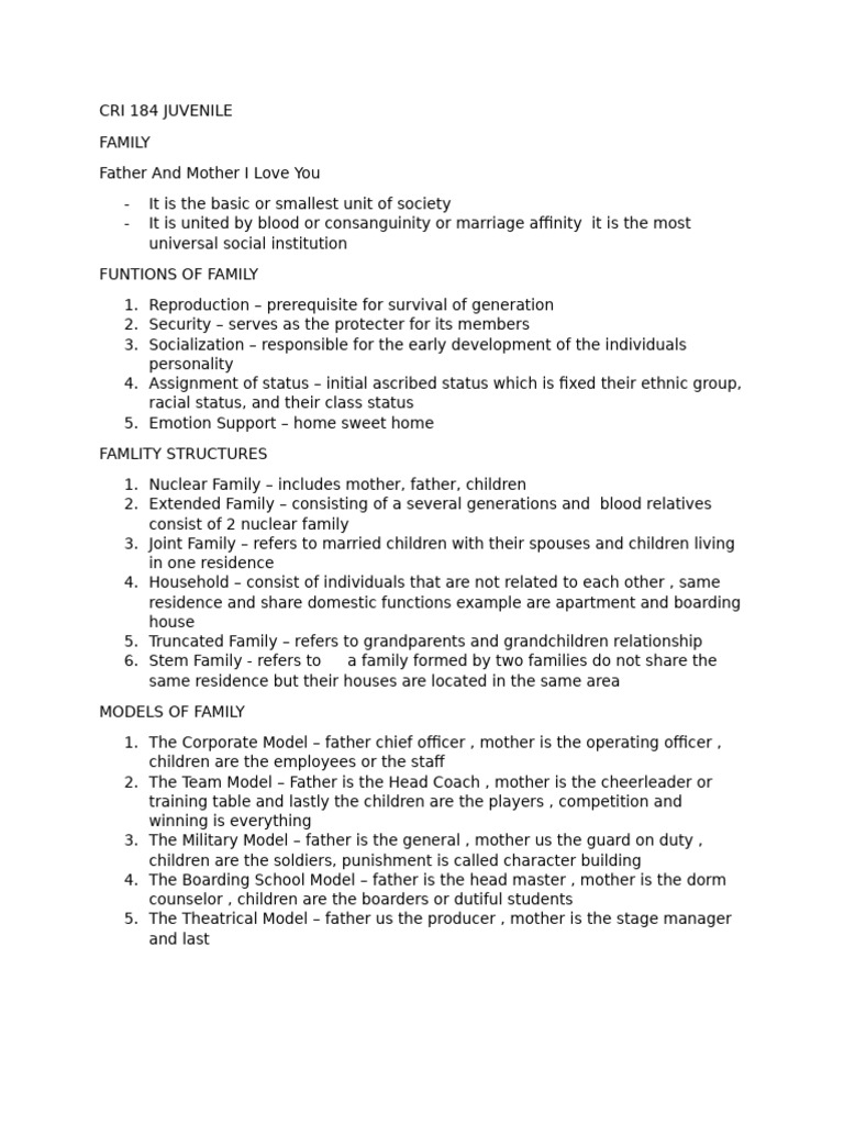 Understanding Family Structures and Roles | PDF | Annulment | Family