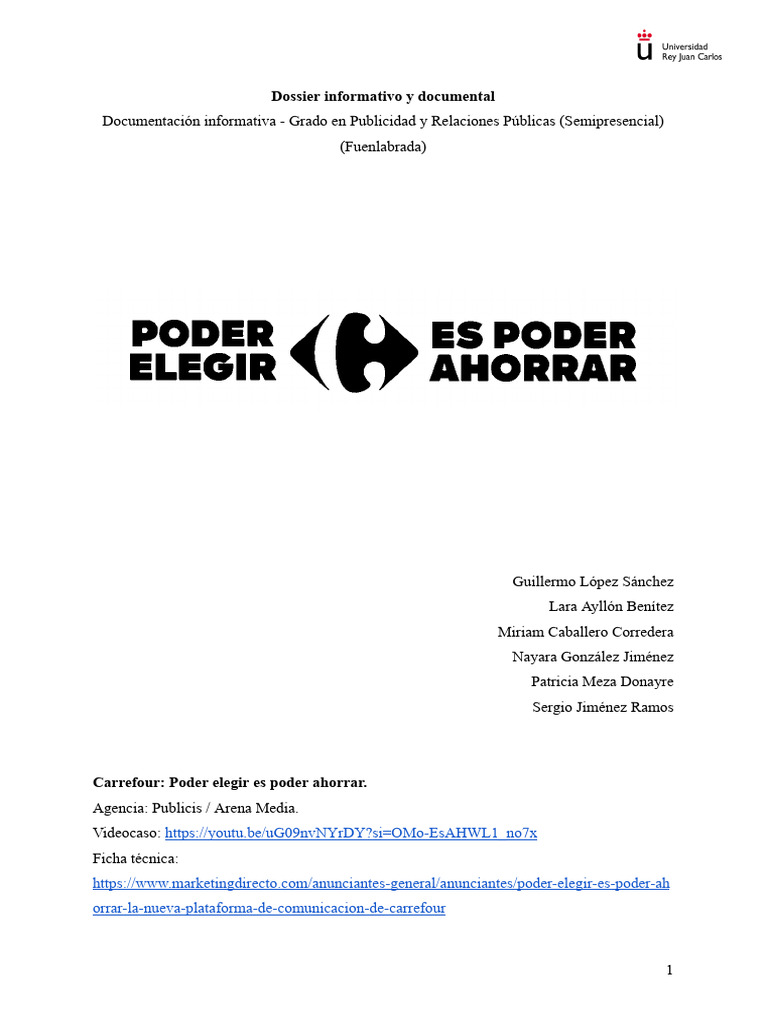 Dossier Informativo y Documental | PDF | Marca | Publicidad