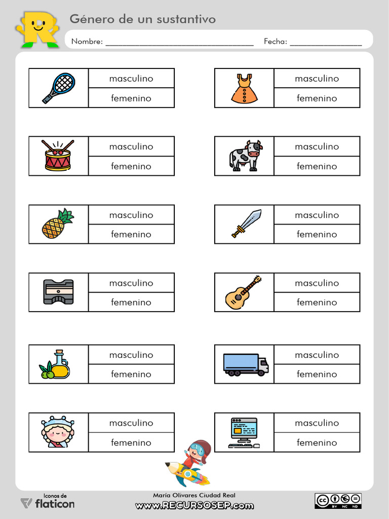 Sustantivos Masculinos y Femeninos | PDF