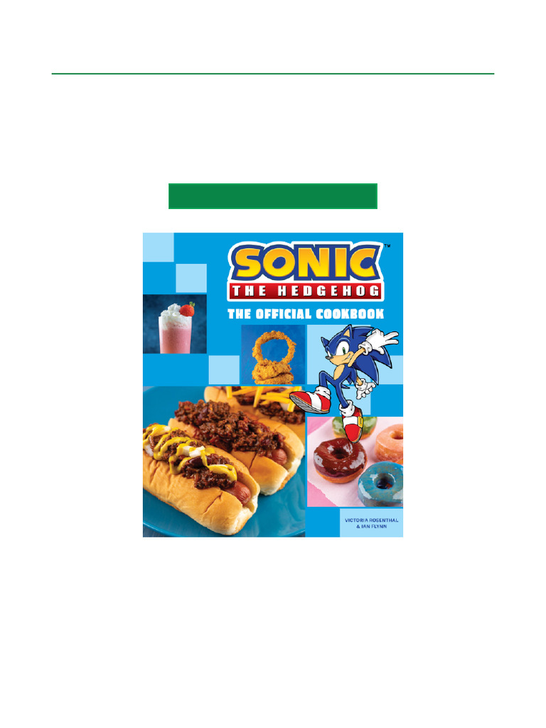 Sonic the Hedgehog Official Cookbook | PDF