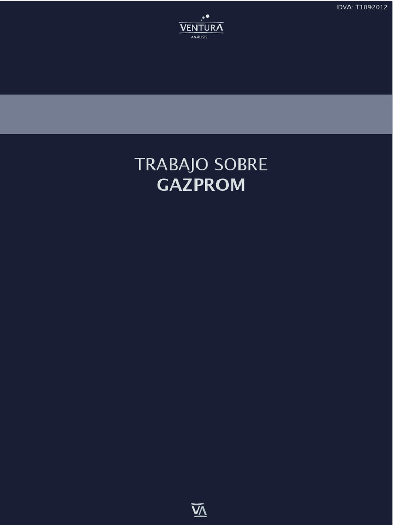 Análisis de Gazprom | PDF