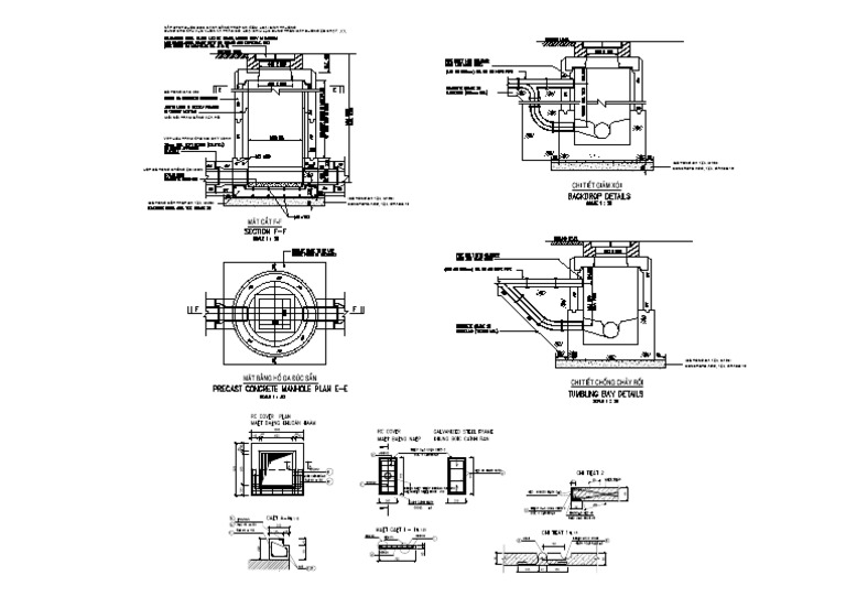 128.standard Details of Minor Sewers and Manholes | PDF