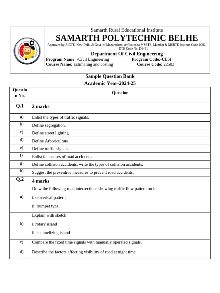 Important Question Bank Ten | PDF