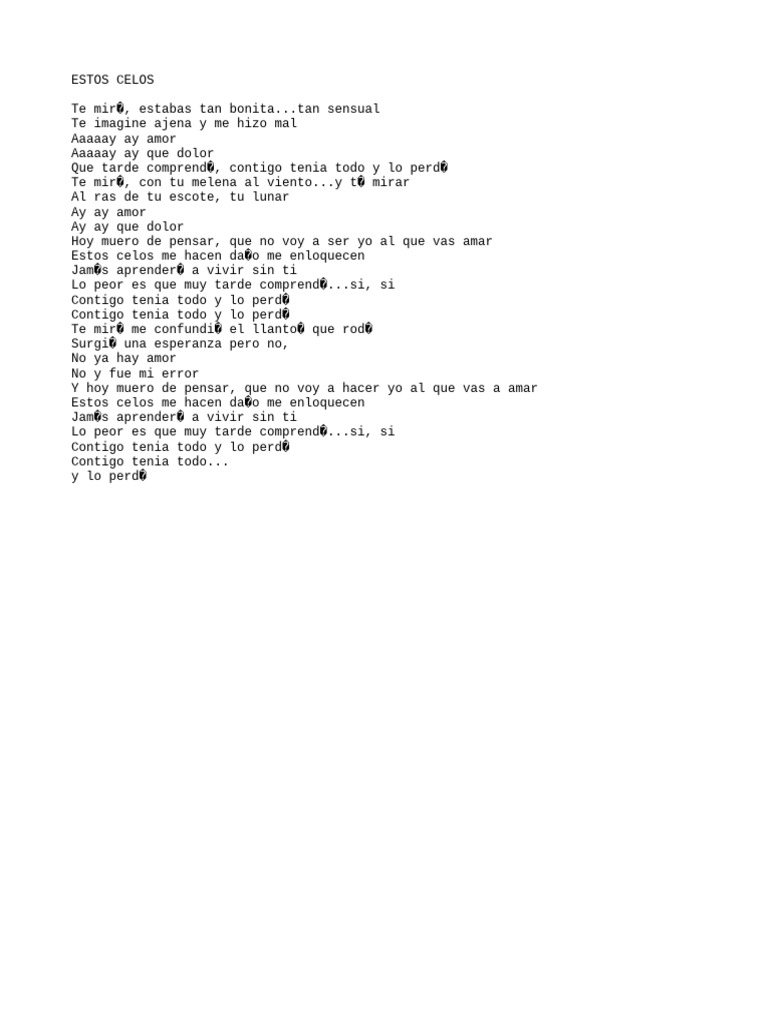Estos Celos | PDF