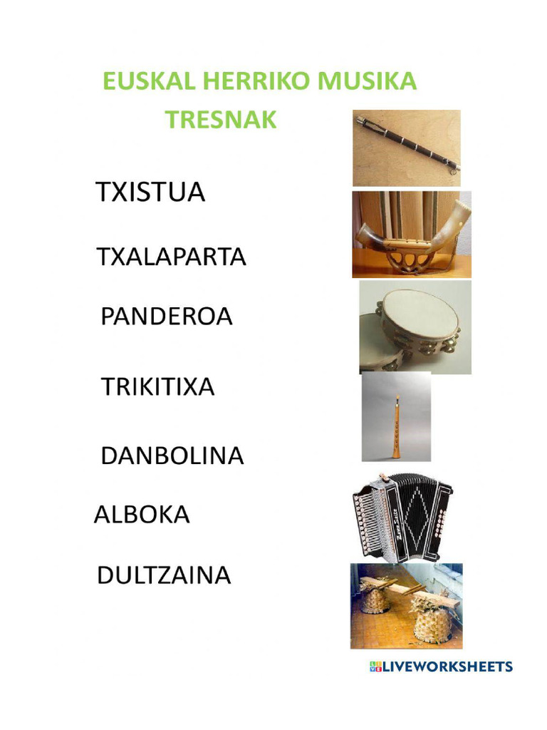 Euskal Herriko Musika Tresnak Fitxa | PDF