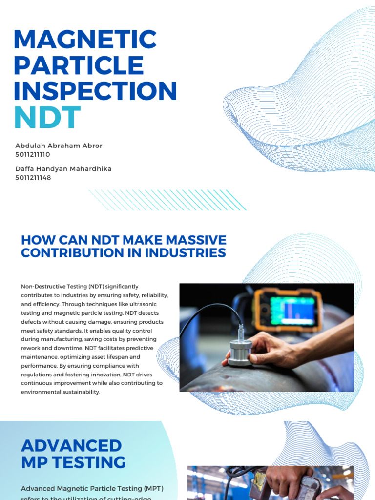 Magnetic Particle Inspection NDT Presentation | PDF