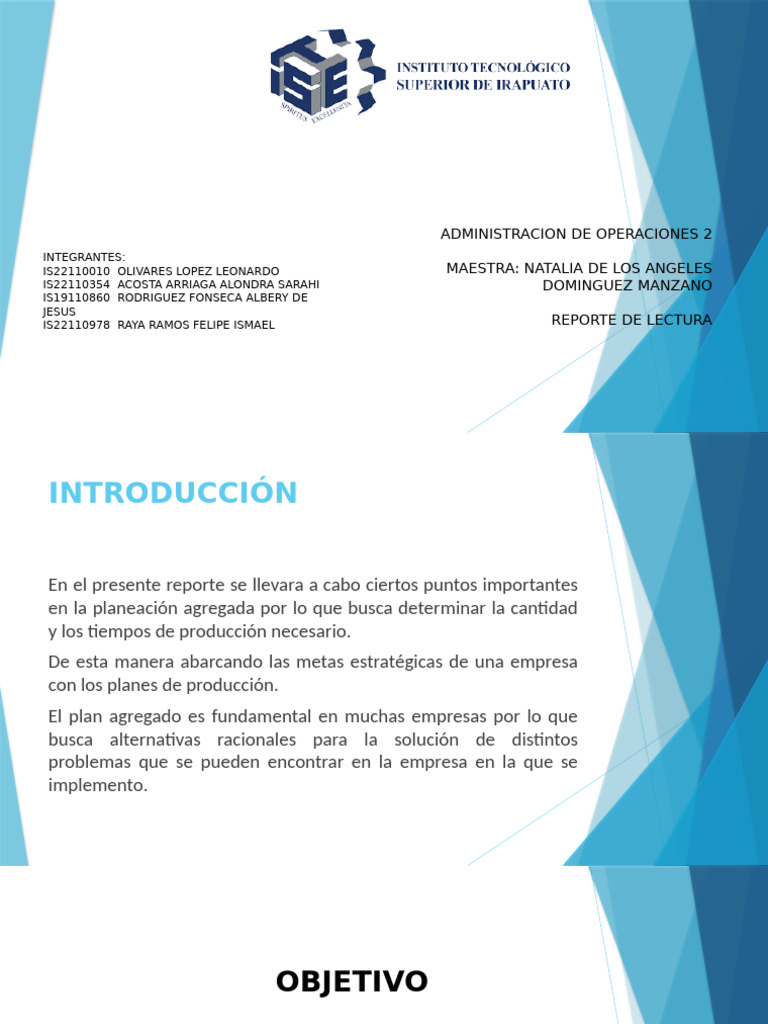 Reporte de Lectura ADMMM | PDF | Planificación | Logística