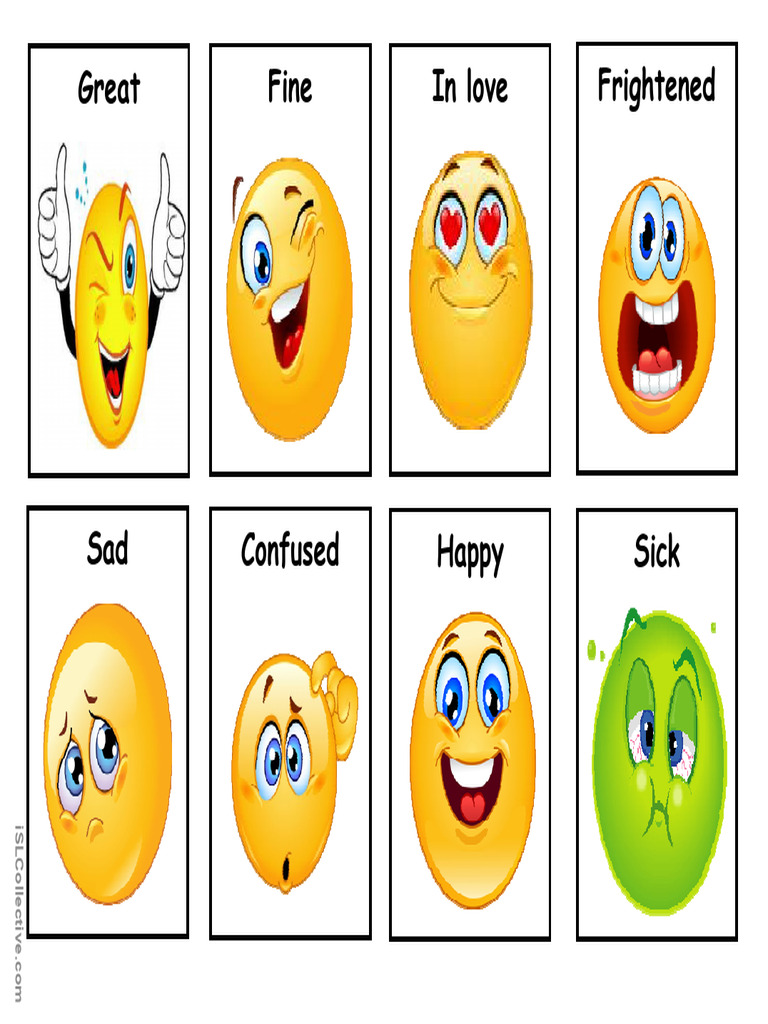 Feelings - Cards (set 1) | PDF