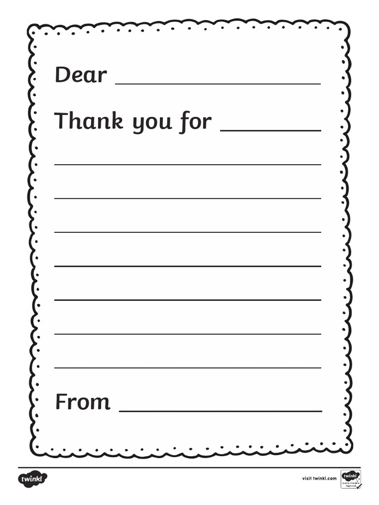 t l 4271 Thank You Letter Writing Template Ver 1 | PDF