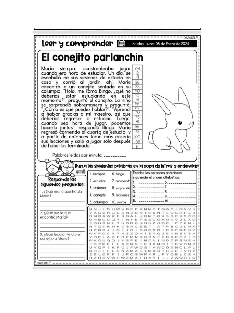 Comprencion Lectora | PDF