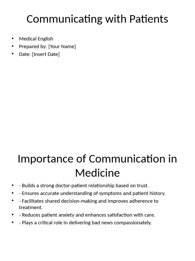Effective Patient Communication Strategies | PDF | Communication ...