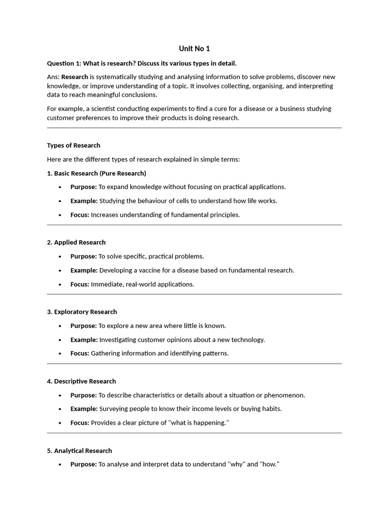Unit No 1 | PDF | Theory | Methodology