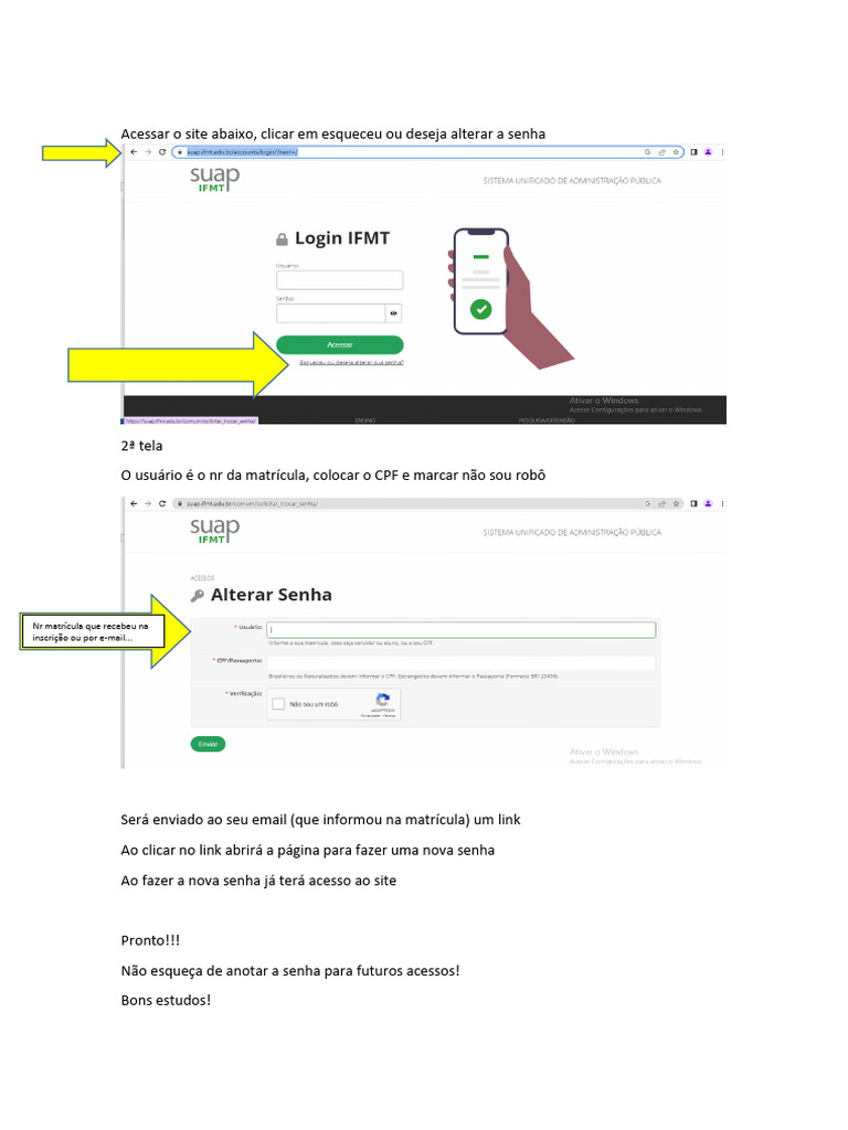 Acessar o Site Suap Profuncionario | PDF