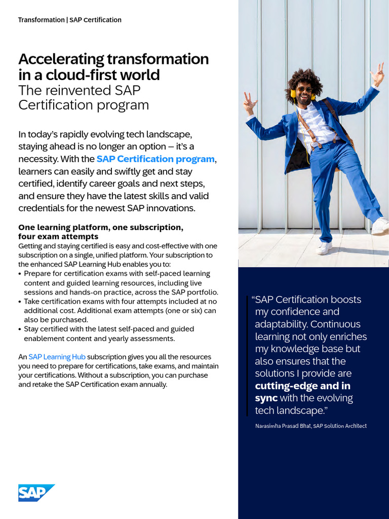 SAP Certification Brochure | PDF | Professional Certification