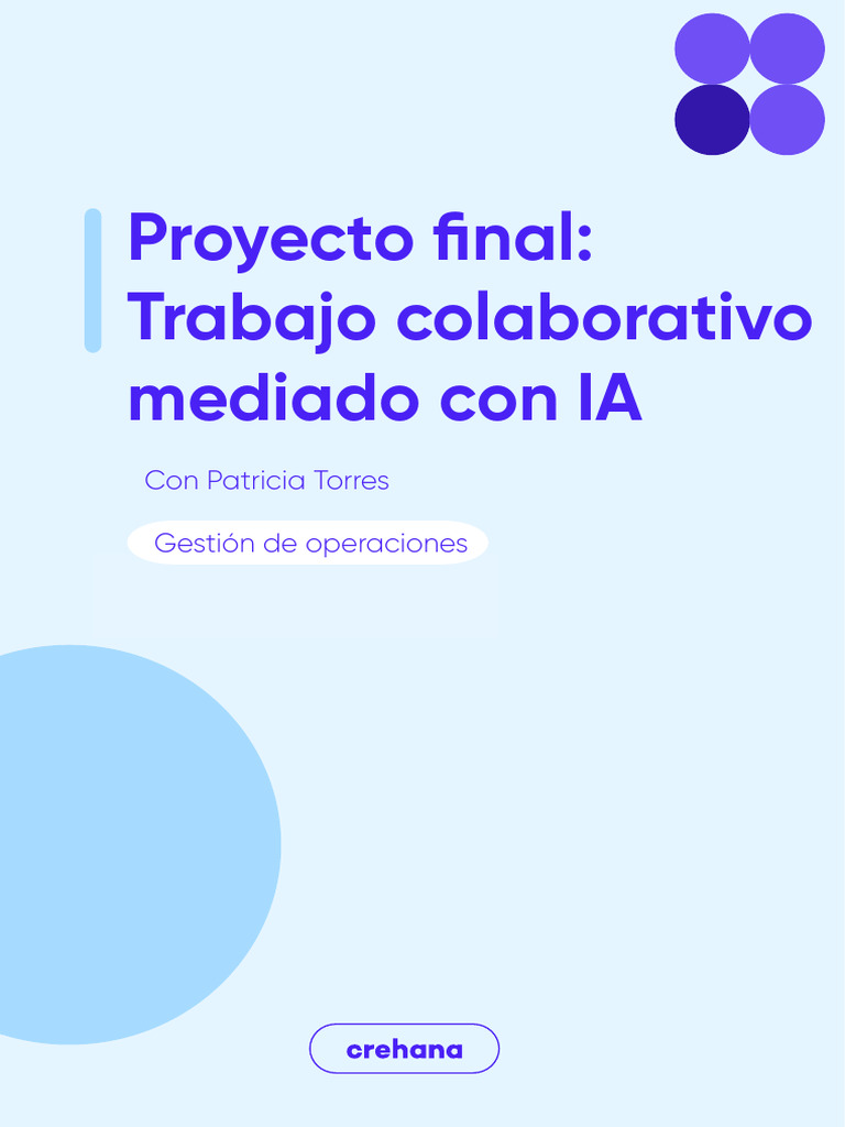 Proyecto IA para Gestión de Operaciones | PDF | Inteligencia artificial | Inteligencia (IA) y ...
