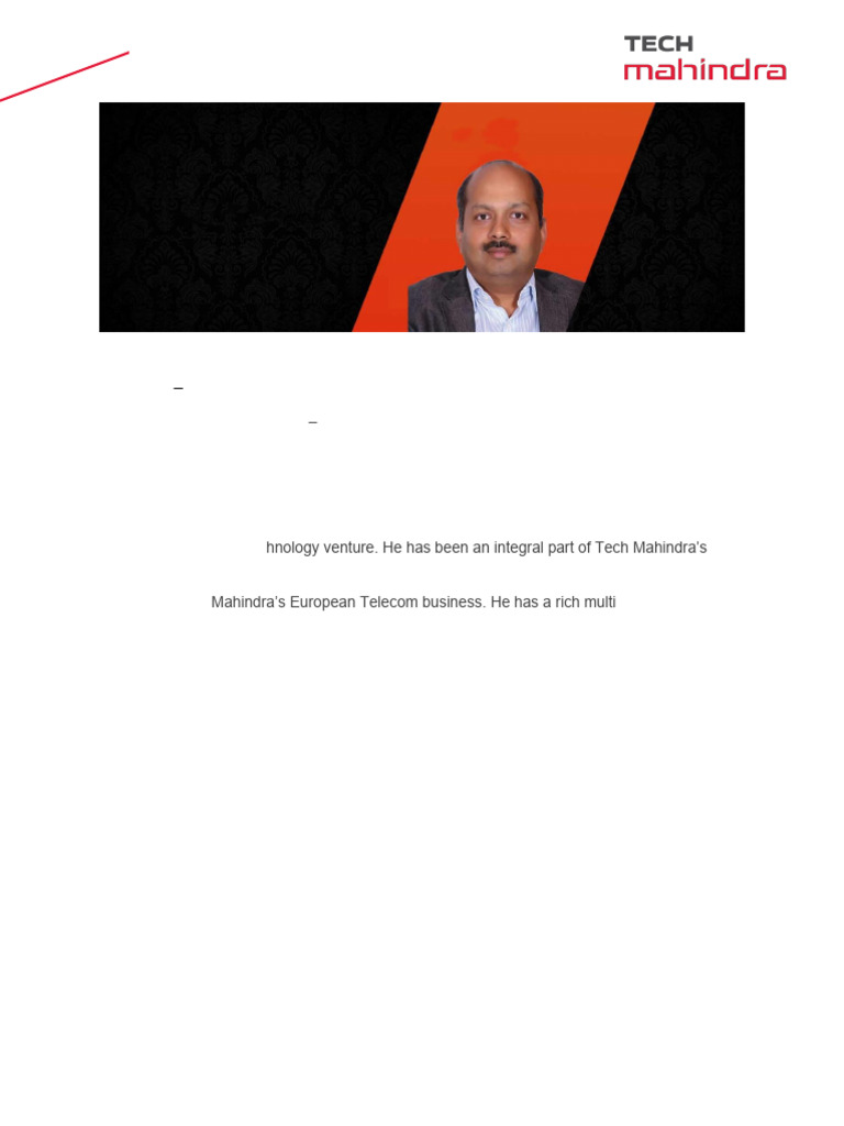 Techm Leaders Vivek Agarwal | PDF